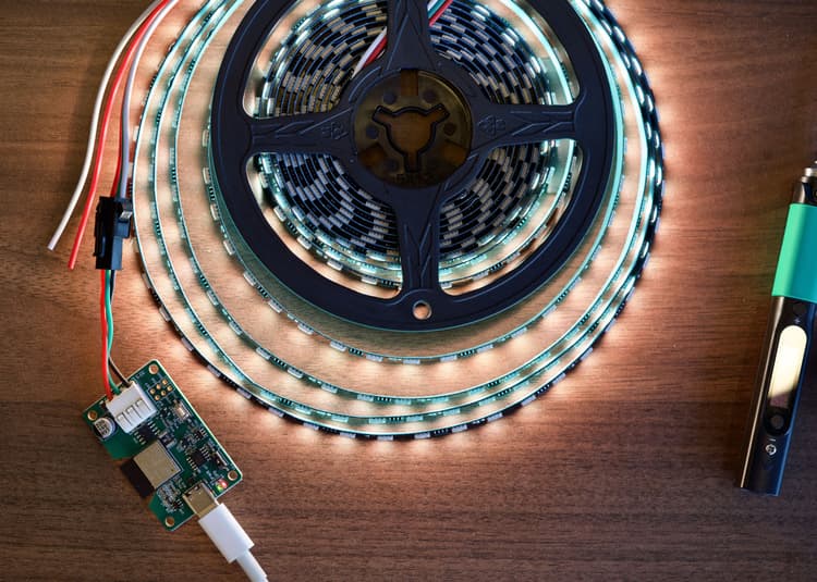 DIY Desk LED Lighting | Paul Stamatiou
