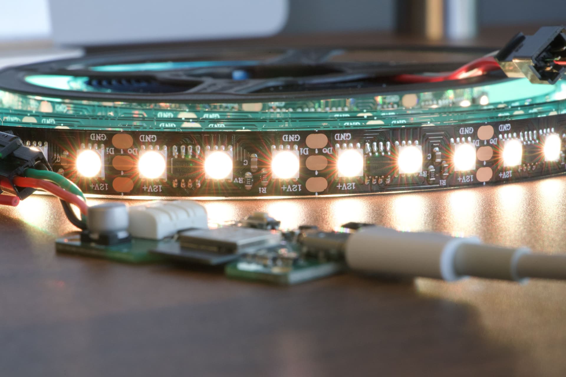 DIY Desk LED Lighting | Paul Stamatiou