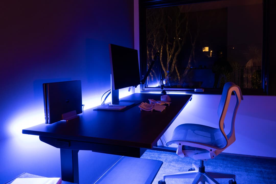 DIY Desk LED Lighting | Paul Stamatiou