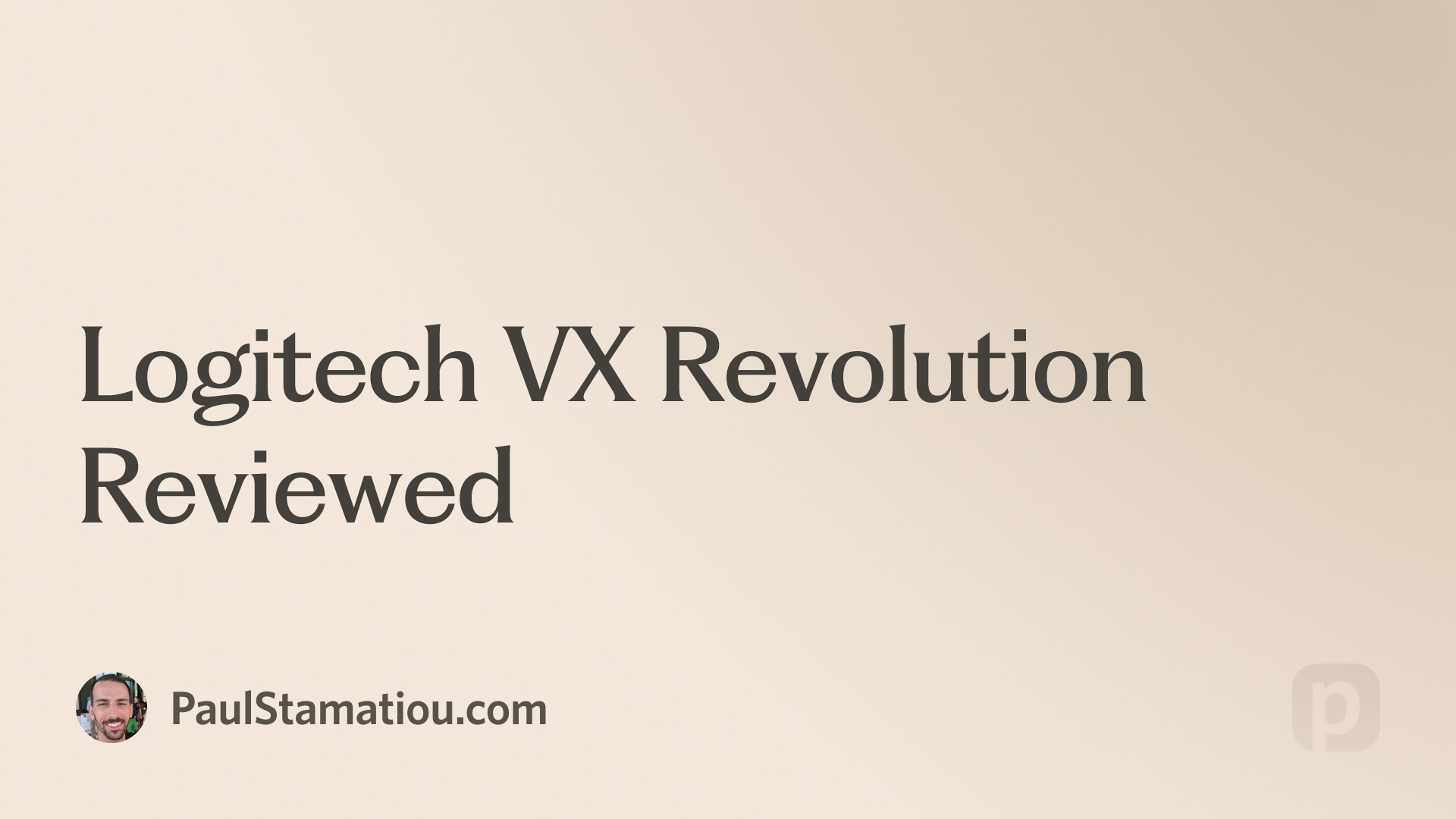 Logitech VX Revolution Reviewed | Paul Stamatiou