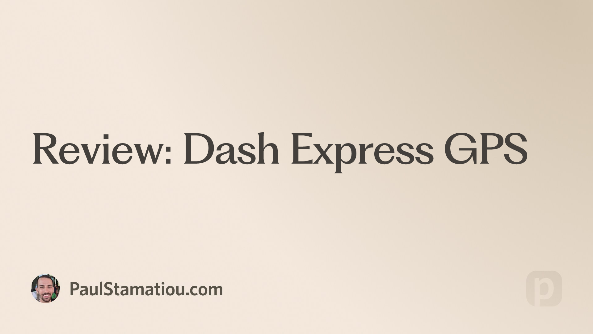 Review: Dash Express GPS | Paul Stamatiou