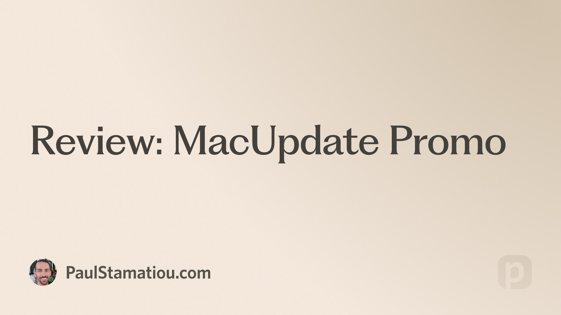 Review: MacUpdate Promo | Paul Stamatiou